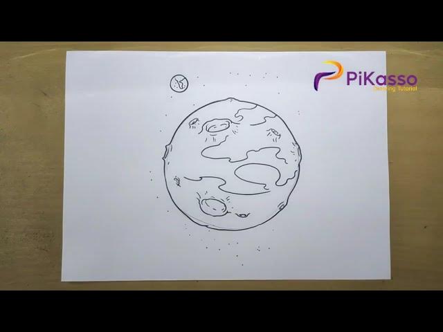 How To Draw Mars Step By Step Outer Space Landmarks