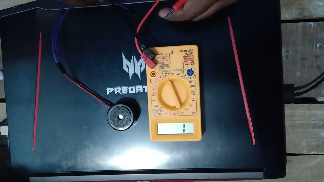 check buzzer with the help of multimeter - YouTube