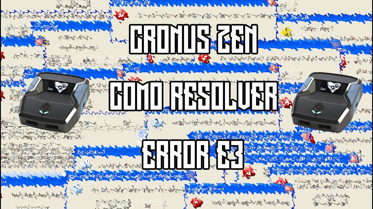 CRONUS ZEN - COMO RESOLVER O ERROR E3 !! - YouTube
