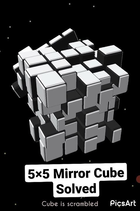 5×5 Mirror Cube Solved #Shorts - YouTube