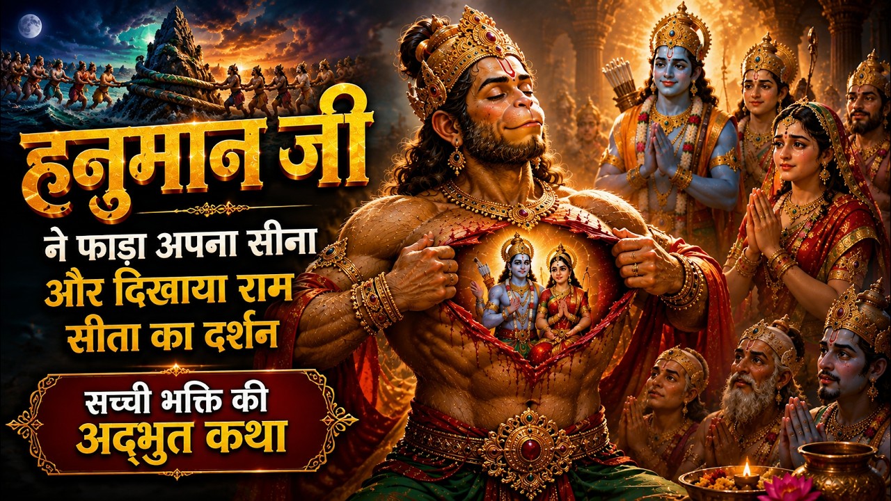 Why Hanuman Tore His Chest for Lord Rama | Hanuman Ji Devotional Story ...