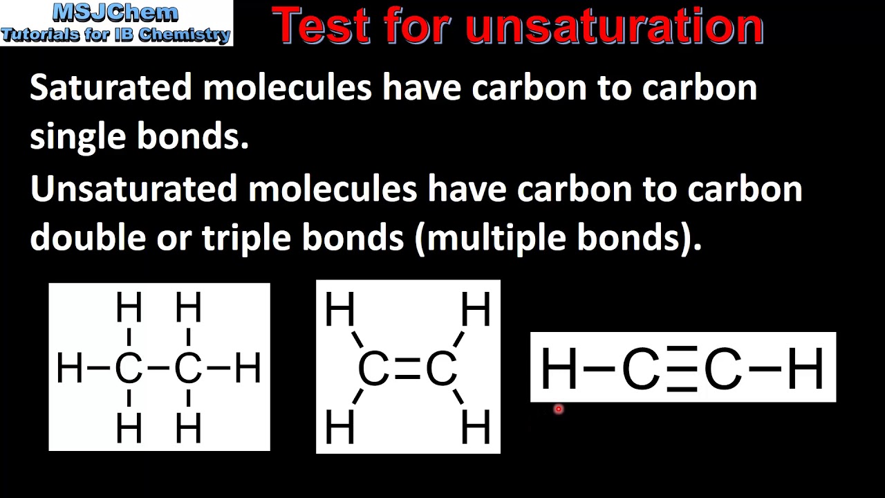 R3.4.5 Test for unsaturation - YouTube