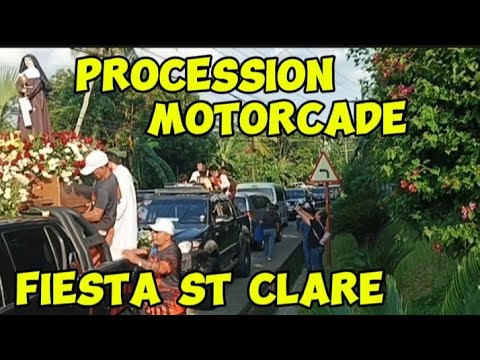 FIESTA NG ST CLARE PROCESSION MOTORCADE SA LOPEZ QUEZON PROVINCE - YouTube