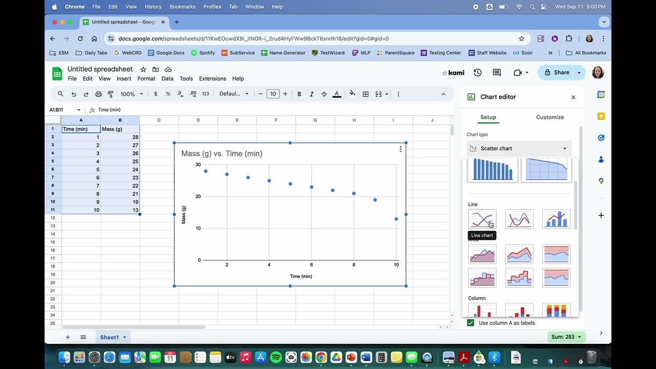 Google Sheets Graph Quick Overview - YouTube