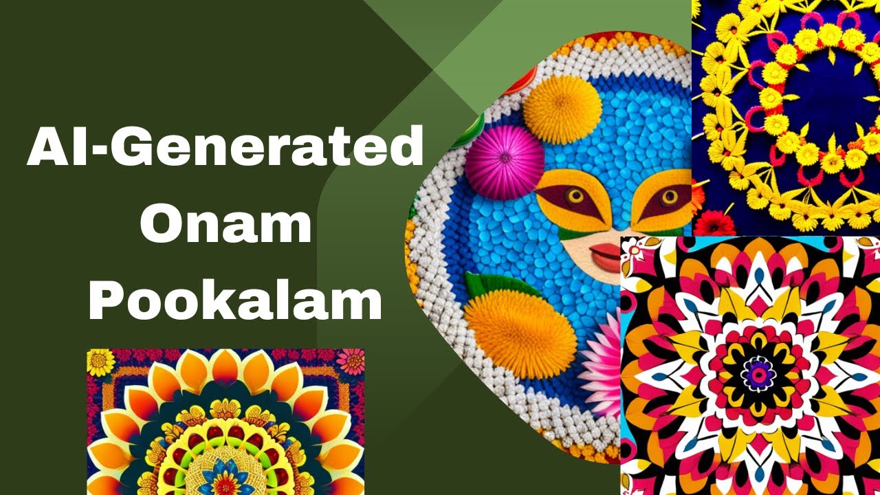 AI-generated onam pookalam images | Onam 2023 - YouTube