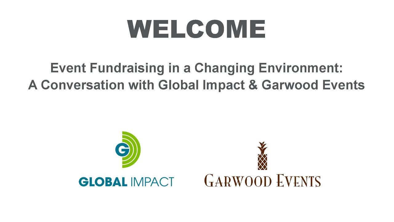 Event Fundraising in a Changing Environment - YouTube