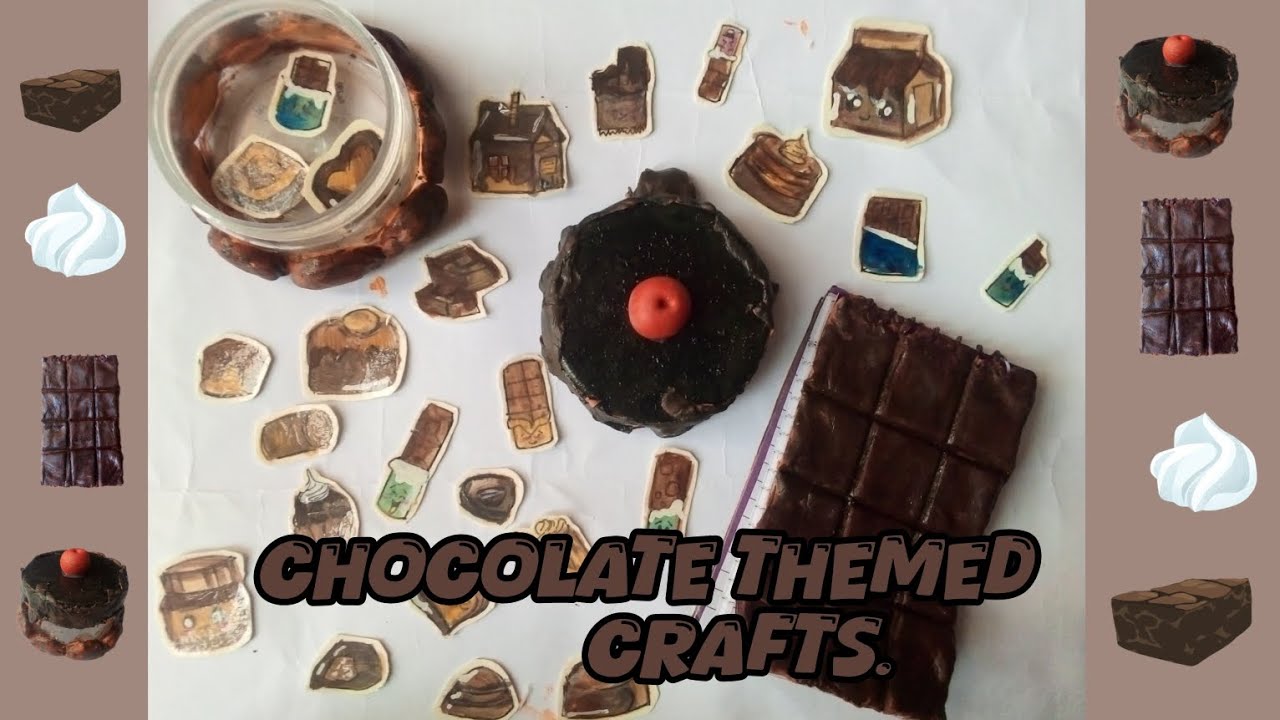 Brown themed crafts 🧡🍂 || Chocolate themed crafts 🍫🍪 || #crafts # ...