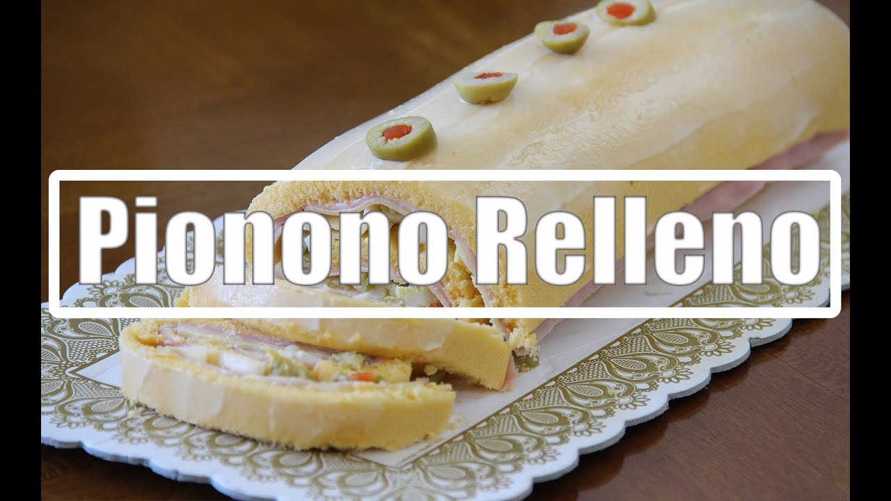 Pionono o Arrollado Relleno con Jamón y Queso - Super Fácil sin Horno ...