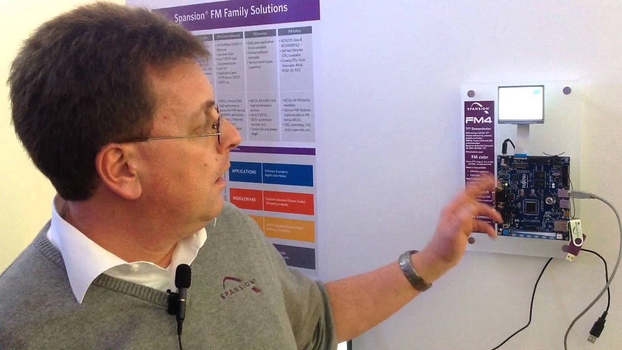 Spansion FM4 Microcontroller HMI Demo - YouTube