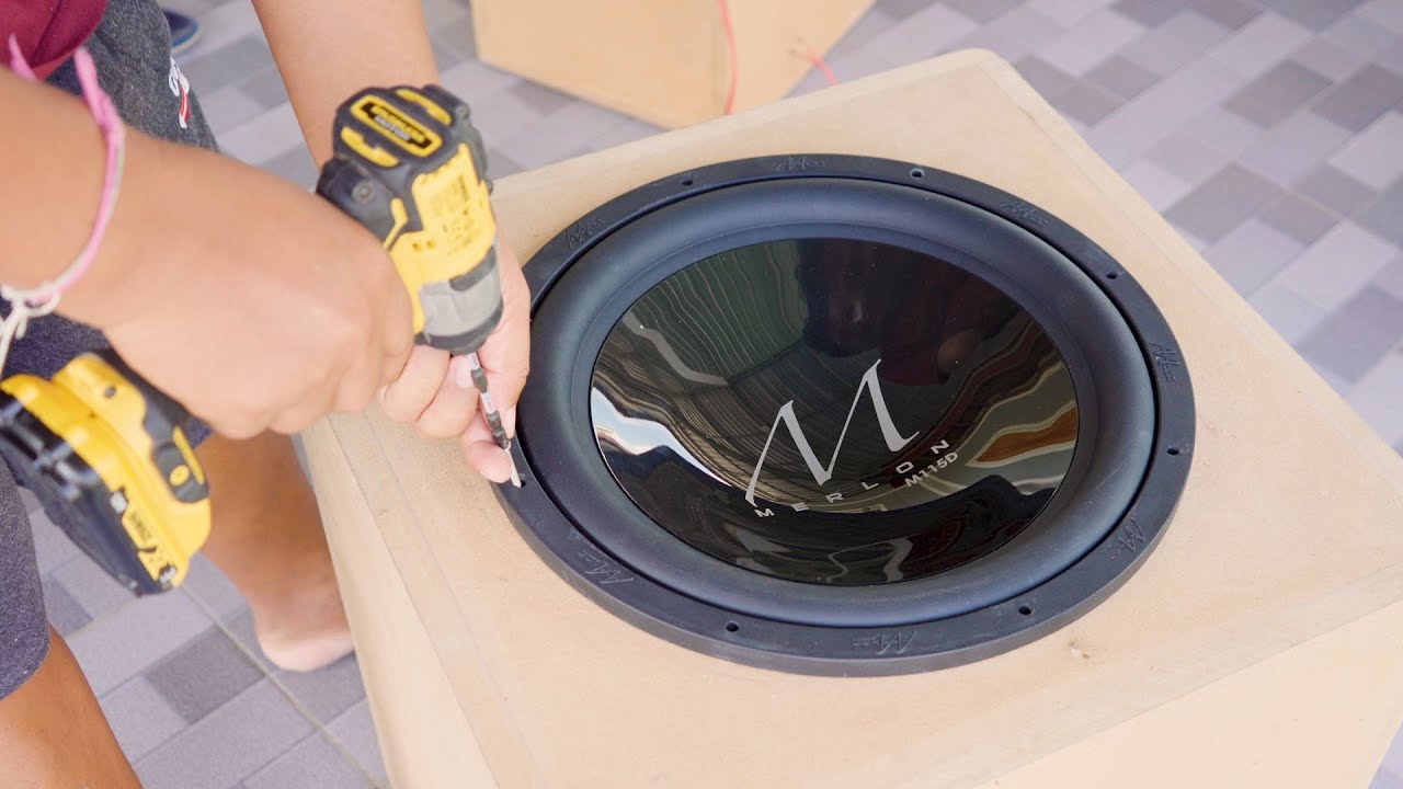 DiY Subbox 15 MERLON bass test #shorts #subwoofer #music #bass #box ...