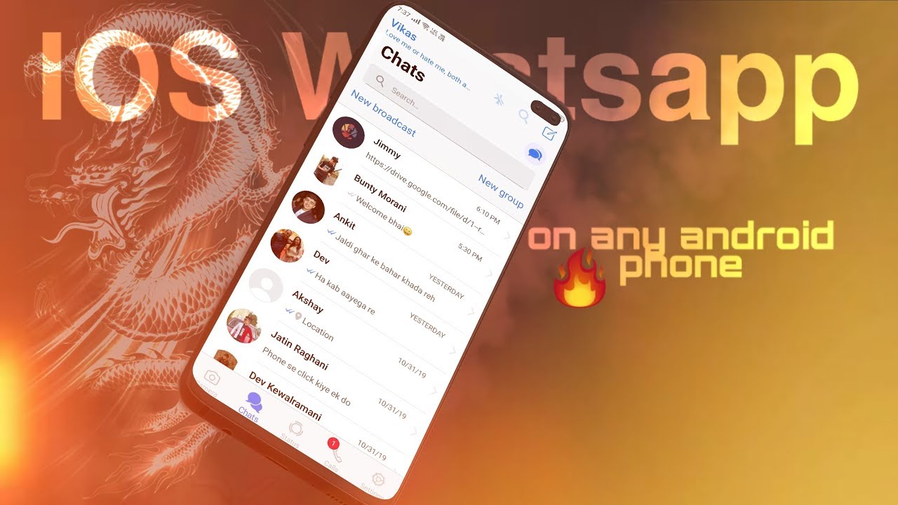 IOS 13 Whatsapp for Android | Iphone 11 Pro and Iphone 11 Whatsapp on ...