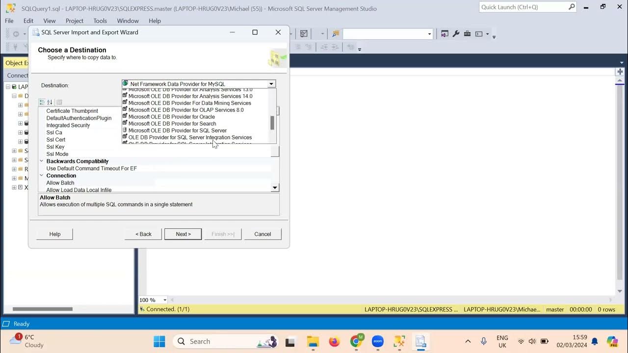 How To Upload An Excel Table Into Sql Server Using Ssms Youtube