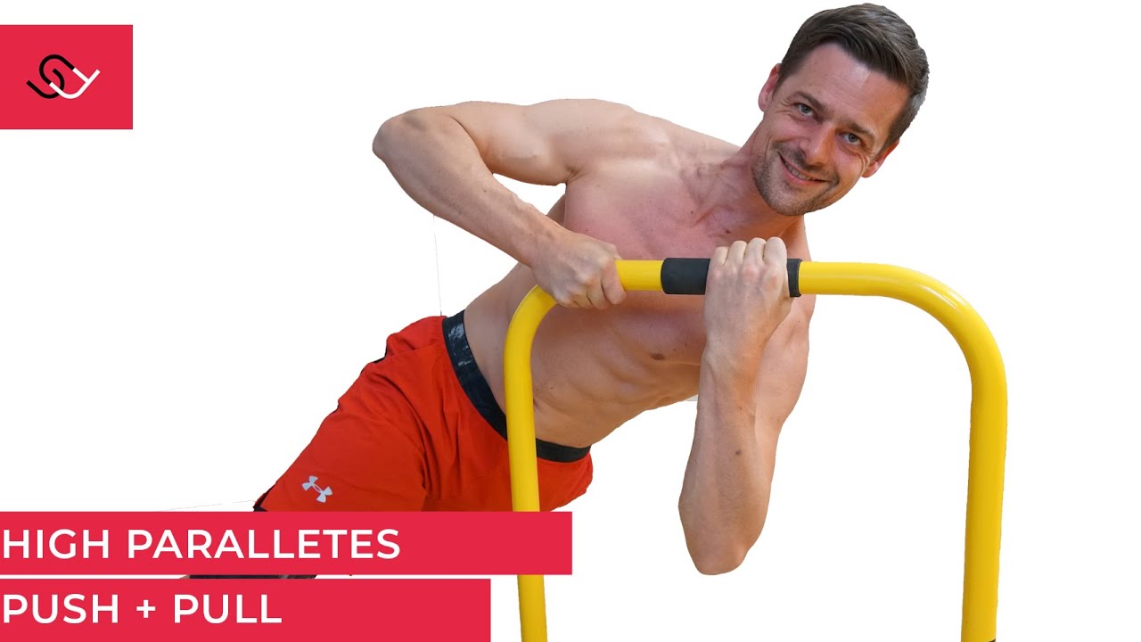 Push Pull und Core Übung an den High Parallettes - Organic Strength ...