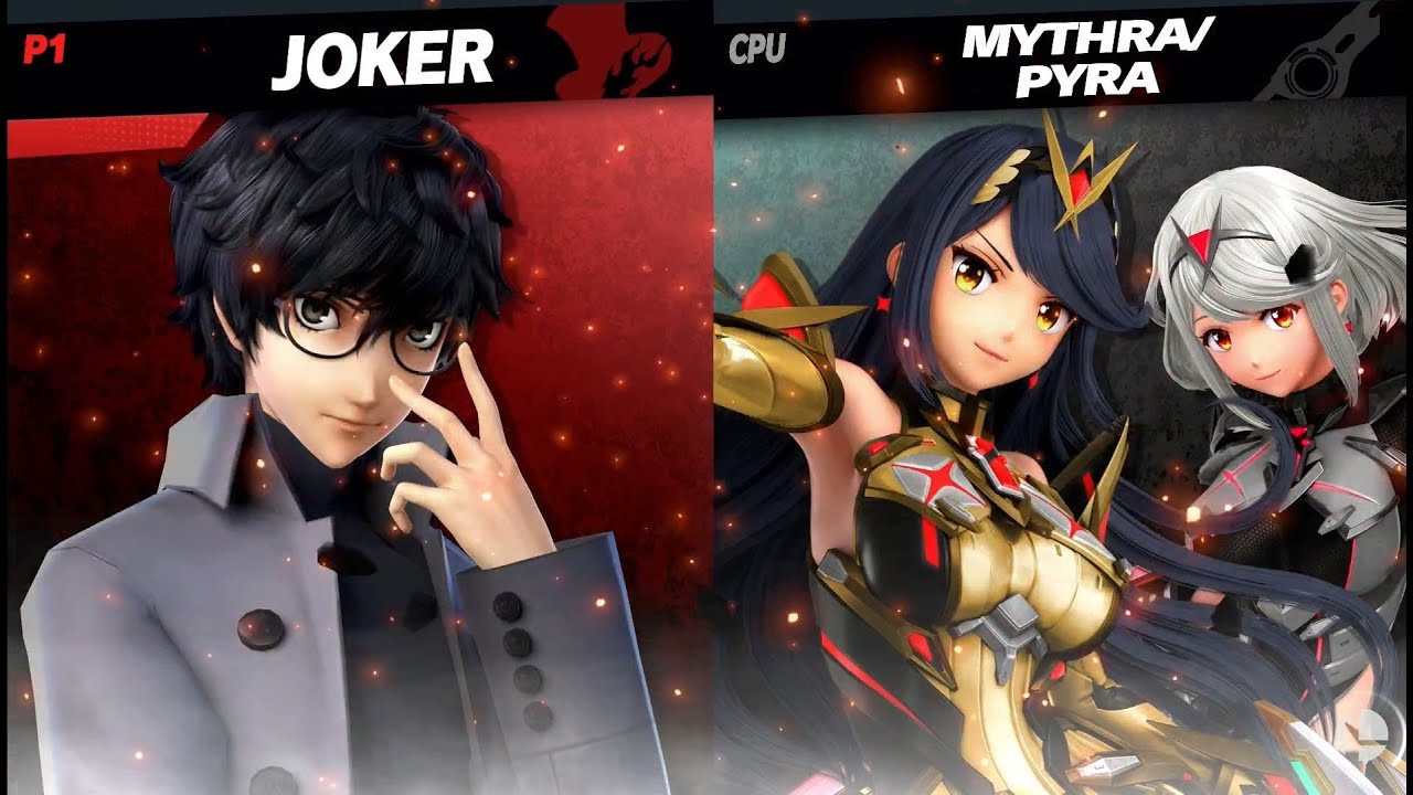 Super Smash Bros. Ultimate: Joker Winter Outfit vs N and M themed Pyra ...