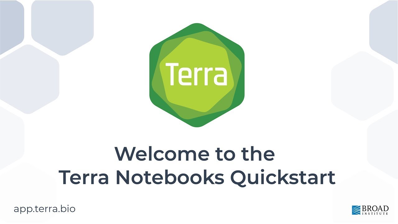 Terra Notebooks Quickstart Walkthrough - YouTube
