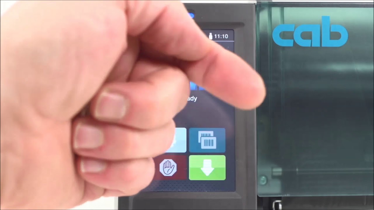 AIS cab EOS2/EOS5 label printer - YouTube