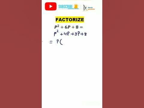 #factorization class 8 / How to Factorise Polynomials #shorts #trending #mentegenius #maths # ...
