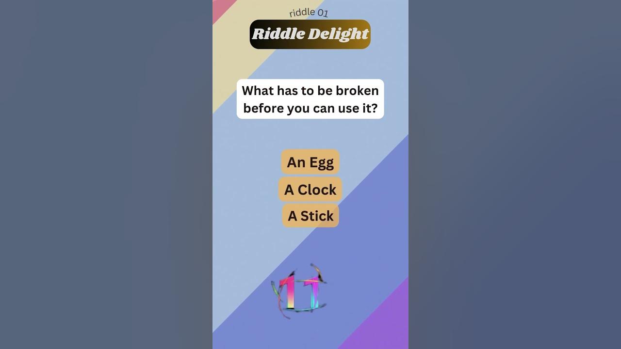Riddle Can You Solve This Riddle Riddle 1 Youtube