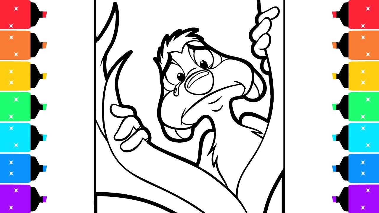 Coloring Timon from Disney Lion King Coloring Book - YouTube