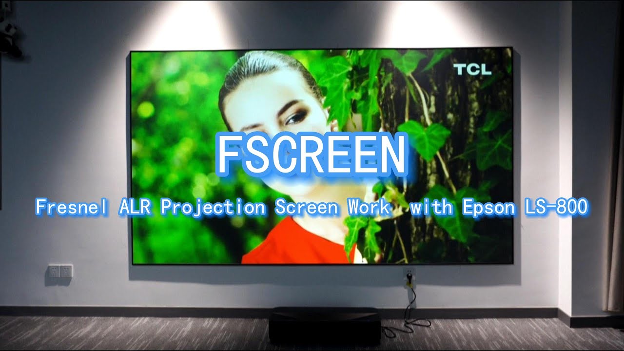 【FSCREEN】4K HDR : EPSON LS-800 With 120 Inch Fresnel Fixed Frame ALR ...