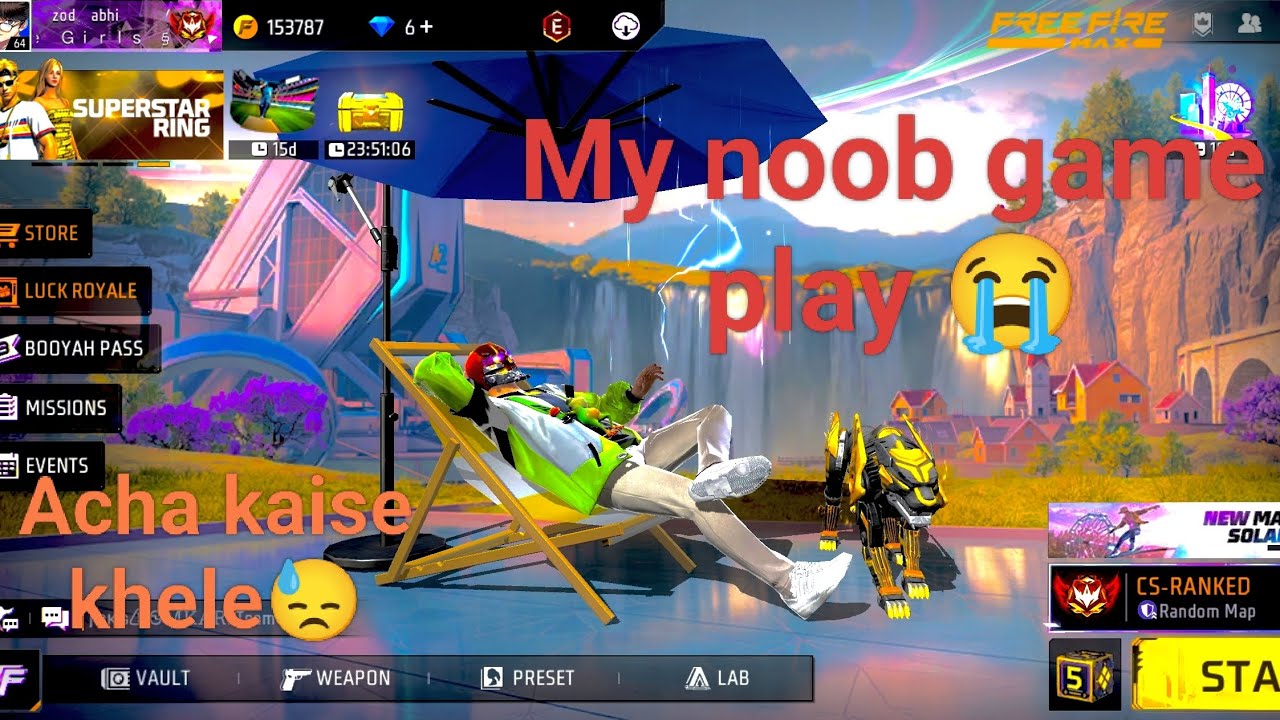 My noob game play 😭 - YouTube