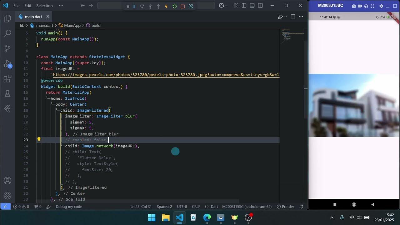 How to add Blur Effect on Image or Widget | Flutter Tutorial - YouTube