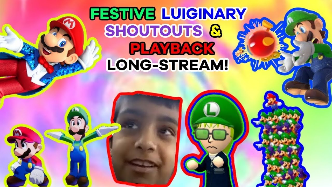 🔴LIVE🔴| LUIGINARY Festive Shoutouts & Playback Long-Stream! | December ...