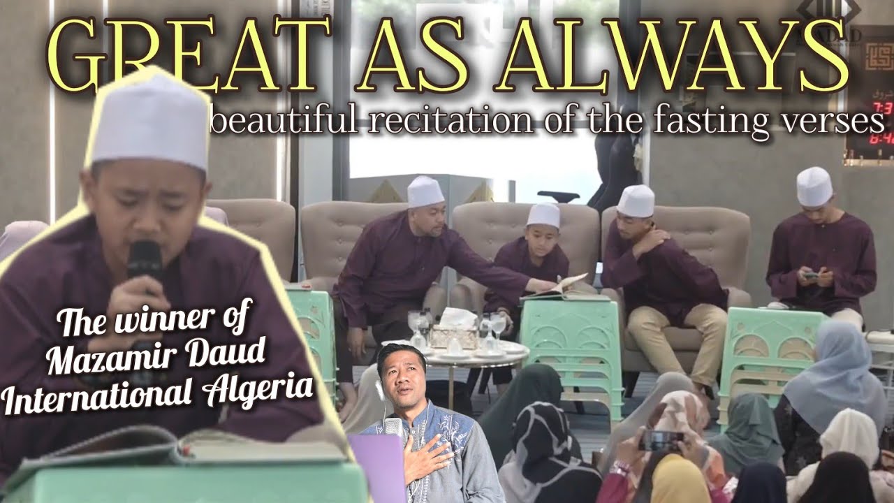 LANTUNAN AL QURAN YG HEBAT DARI AHMAD AZFAR, AYAT PUASA | VIDEO ...