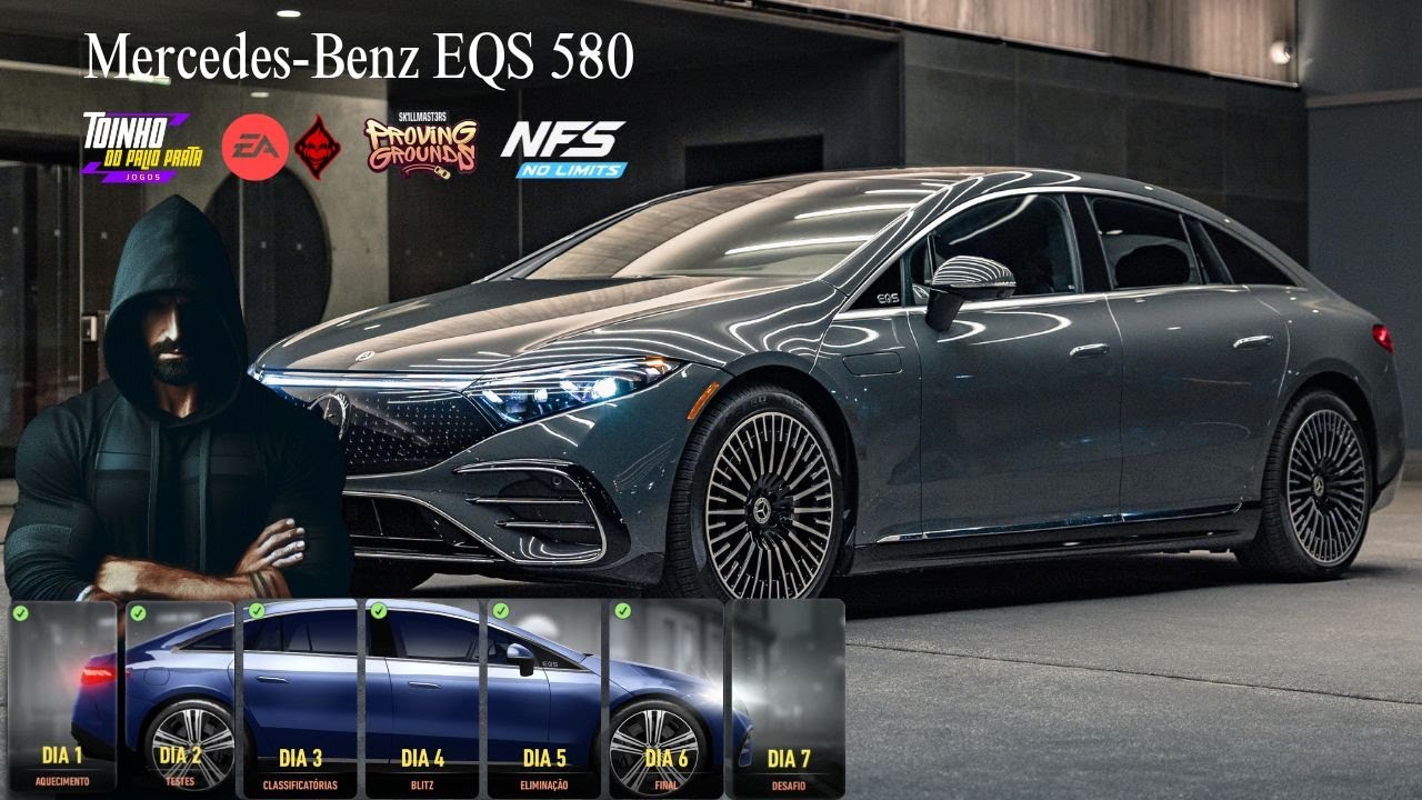 NFS NoLimits - Mercedes-Benz EQS 580 - Proving Grounds - DESAFIO | DAY 7 - YouTube