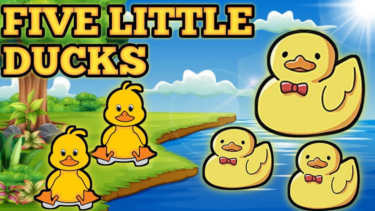Five Little Ducks 🦆 poem for kids more nursery rhymes abc songs phonics ...