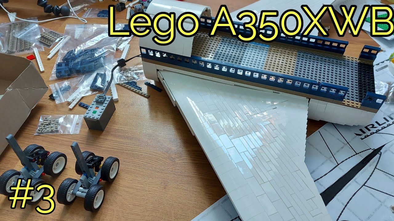 [EN subtitles] Lego Singapore Airlines A350 #3 Fuselage and more ...