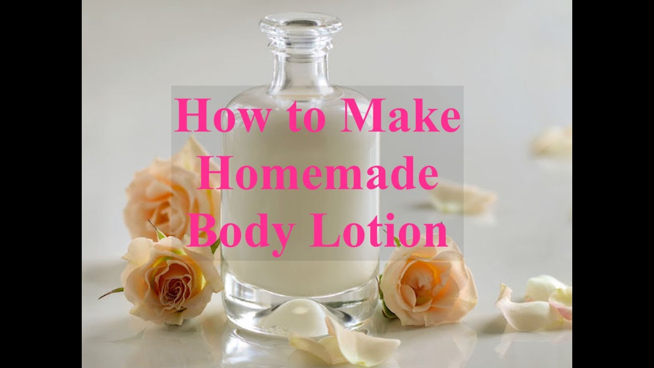 NATURAL HOMEMADE BODY LOTION - YouTube