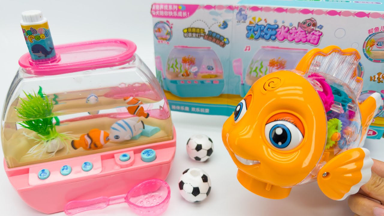 [toys asmr] 🐠 Robo Alive Fish Tank Aquarium Playset ASMR 아쿠아리움 장난감 언박싱 ...