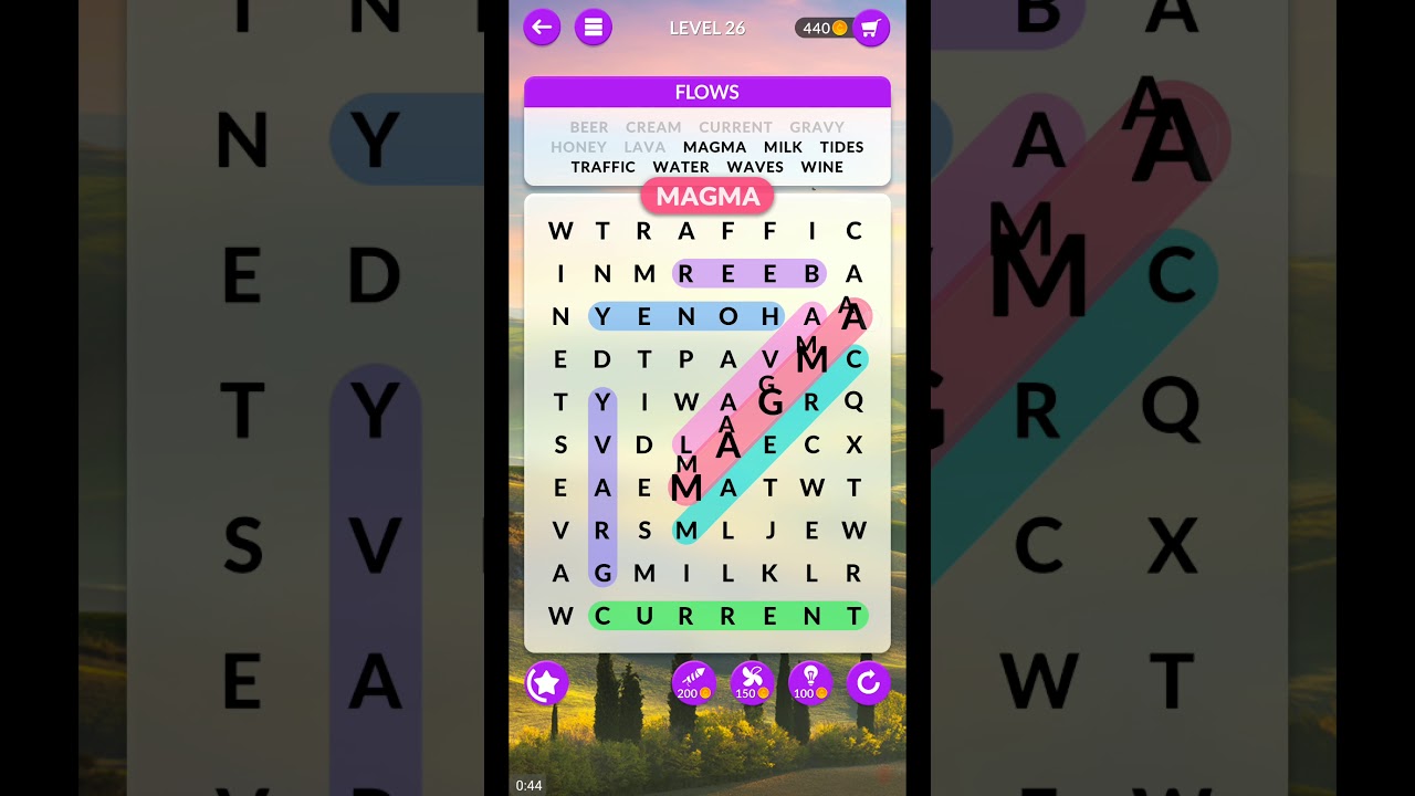WORDSCAPES SEARCH LEVEL 26 ANSWERS masaya ang mga salita - YouTube