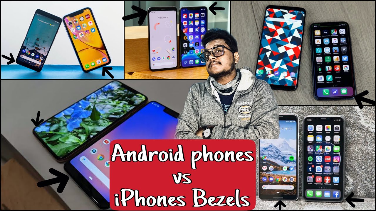 Android Phones vs iPhones Bezels. Notch or What? Explain in Bengali and ...