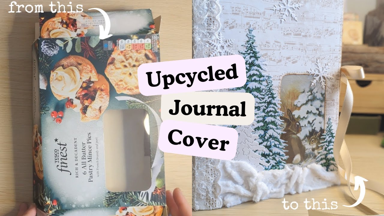 How To Upcycle Food Packaging To Make A Journal Cover ~ Junk Journal ...