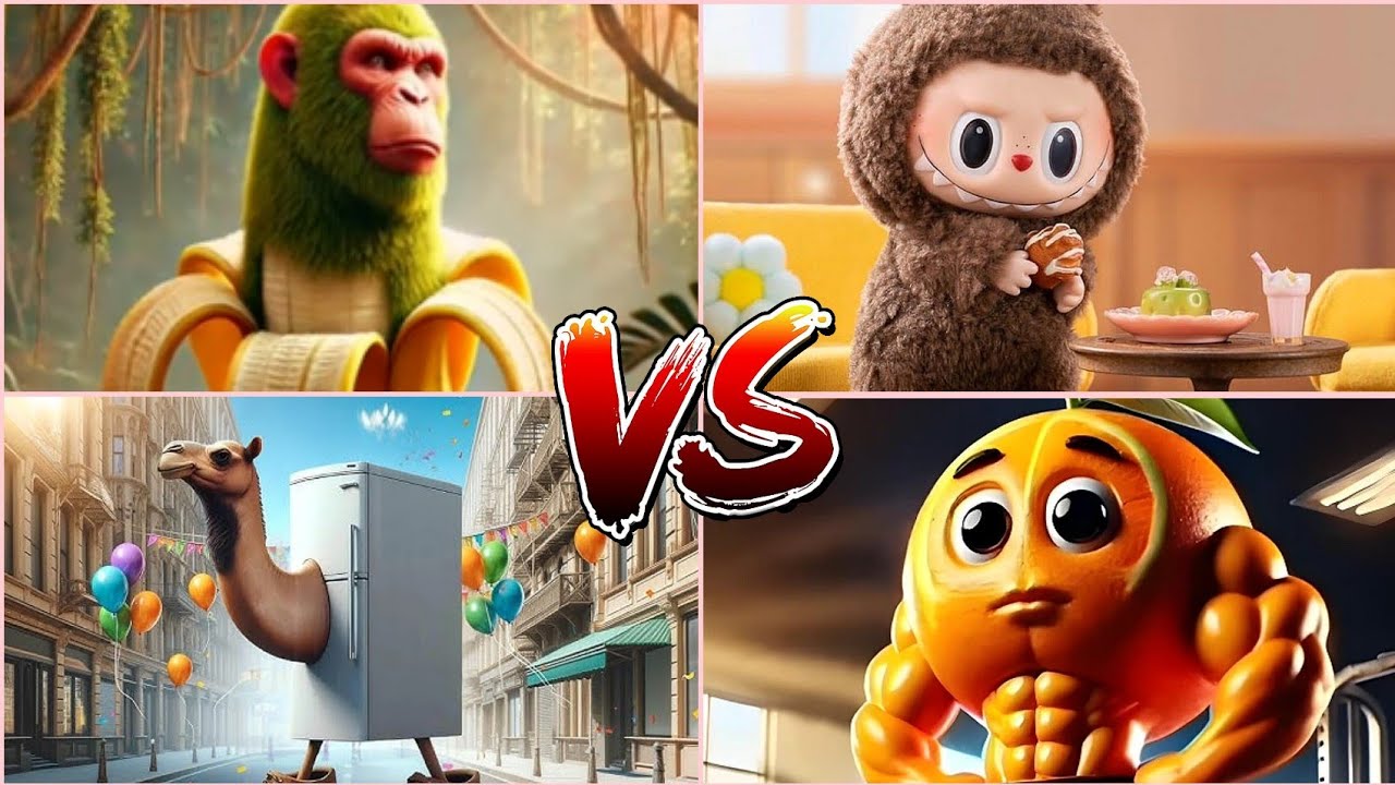 SHAMPANZINI BANANINI 🆚 UDIN DIN DIN DUN 🆚 FRIGO CAMELO 🆚 LABUBU ...