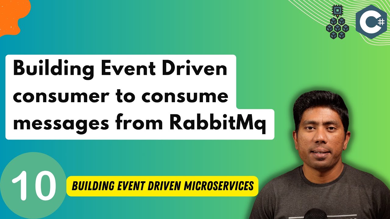 #10 - Building EDA_Inventory consumer to consume message from RabbitMq Message Broker - YouTube