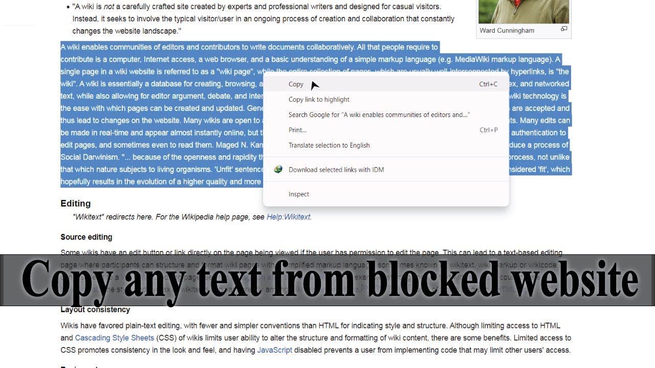 How To Copy Webpage Text When Right Clicking Is Disabled YouTube How To Copy Webpage Text When Right Clicking Is Disabled YouTube