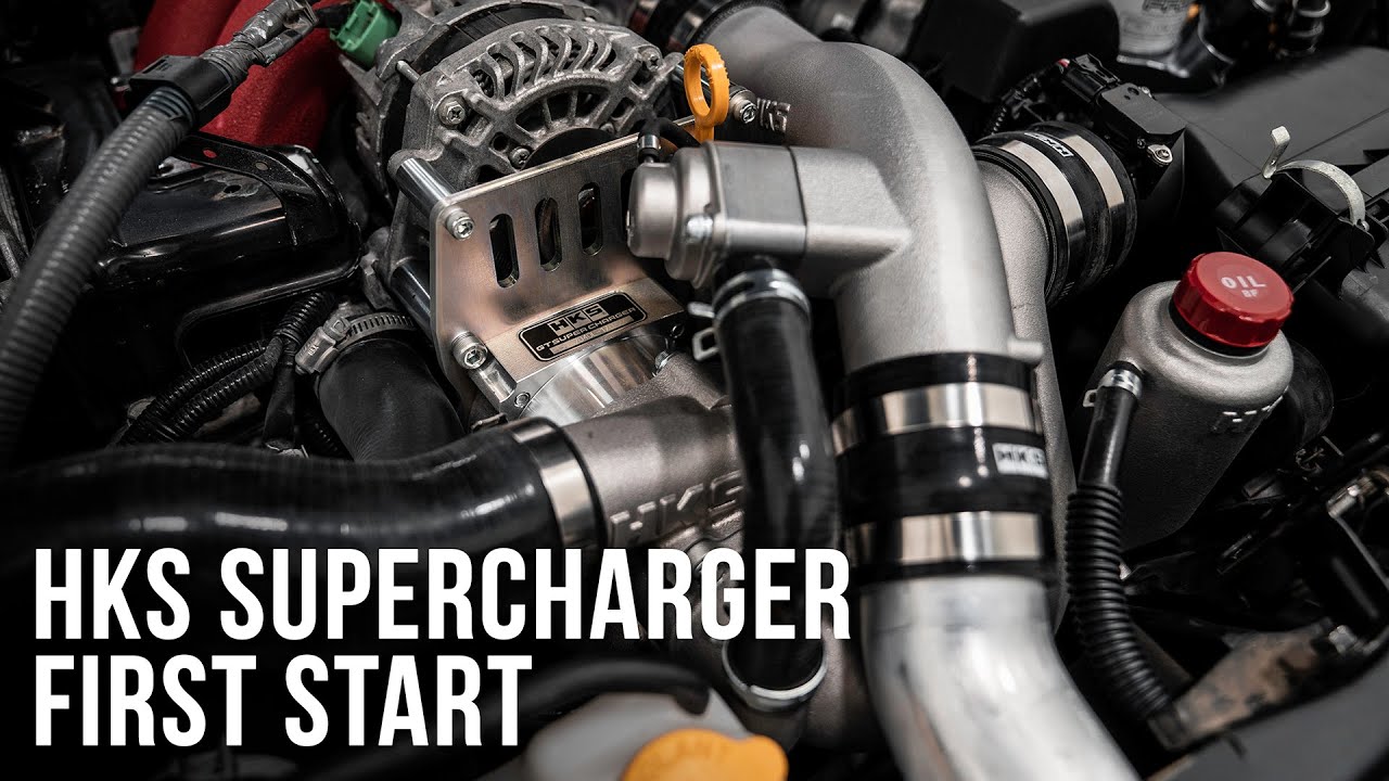 HKS Supercharger Build First Start - YouTube