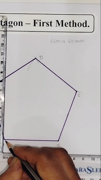 how to make Pentagon Engineering Drawing classes - YouTube