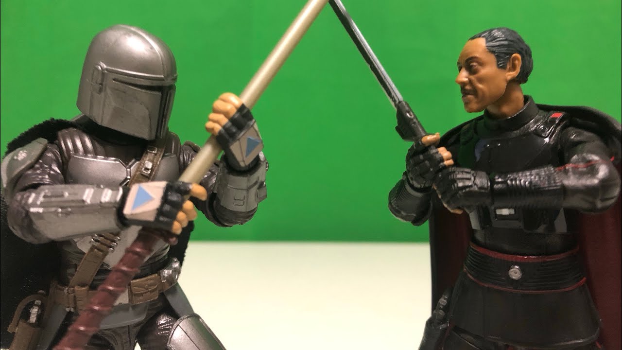 Mando vs. Moff Gideon (Mandalorian scene recreation) - YouTube