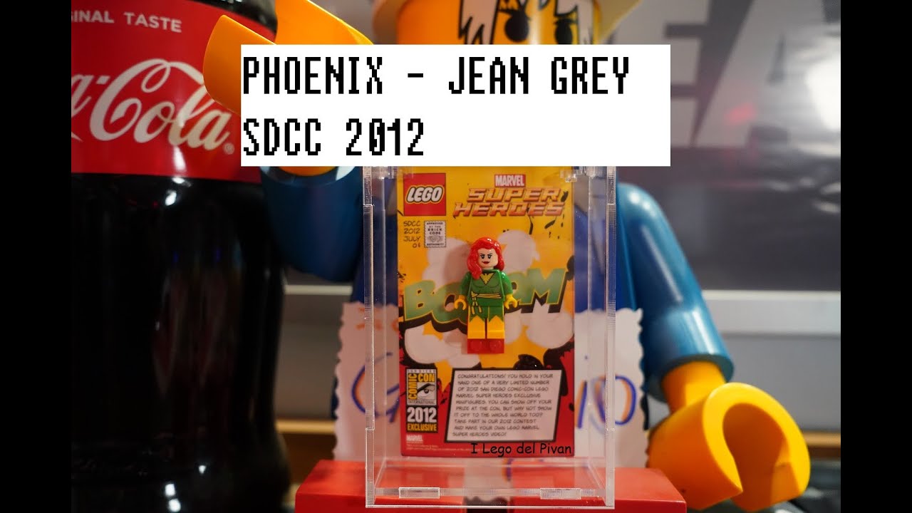 Minifigure Esclusiva Lego PHOENIX - JEAN GRAY SDCC 2012 - YouTube