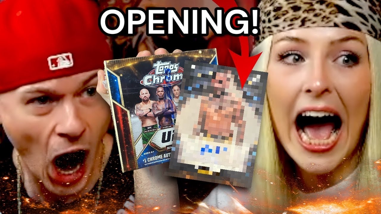 OMG 🔥Freundin weint fast bei Opening (Unterschrift gepullt) UFC Topps ...