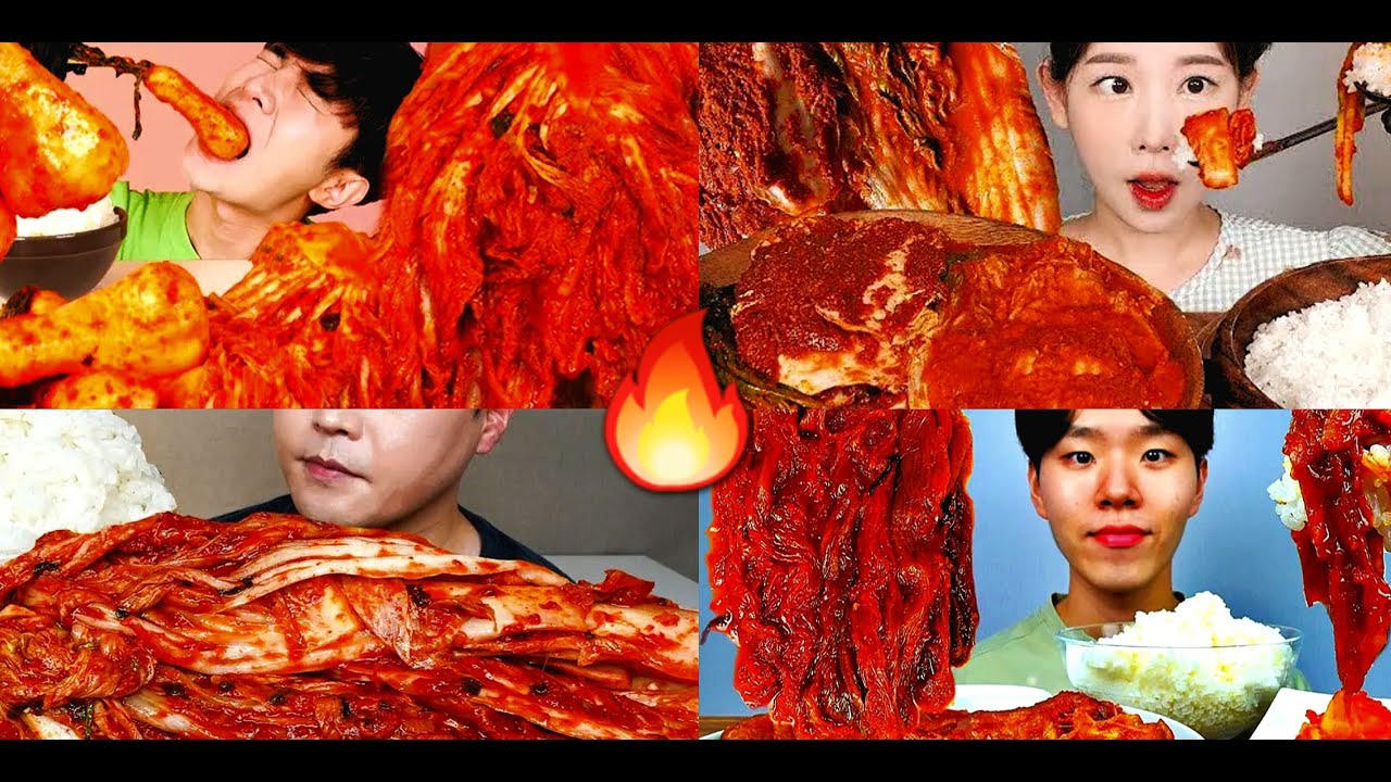 Best //spicy 🔥Braised kimchi mukbang 🔥🔥🥵 best kimchi rice bite 🍚 - YouTube