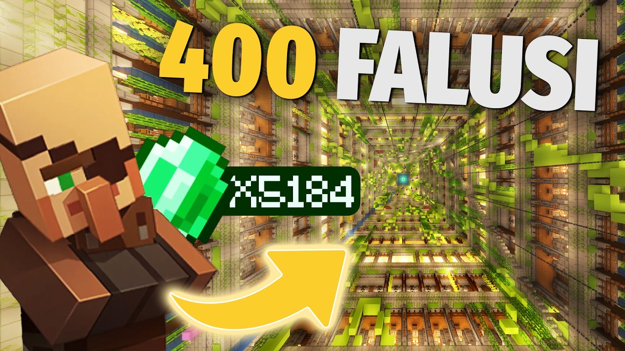 Minecraft: MEGÉPÍTETTEM a LEGNAGYOBB Kereskedő Központot (400 Falusi ...