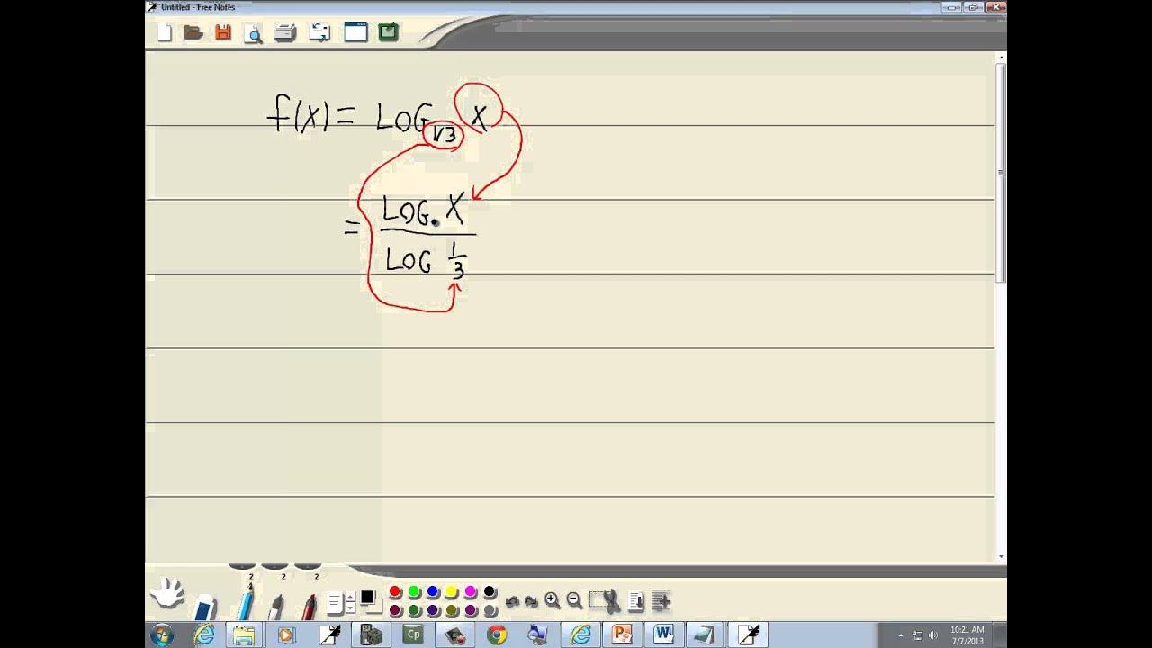 College Algebra Homework - Graphing Logarithmic Functions - P0496485 ...