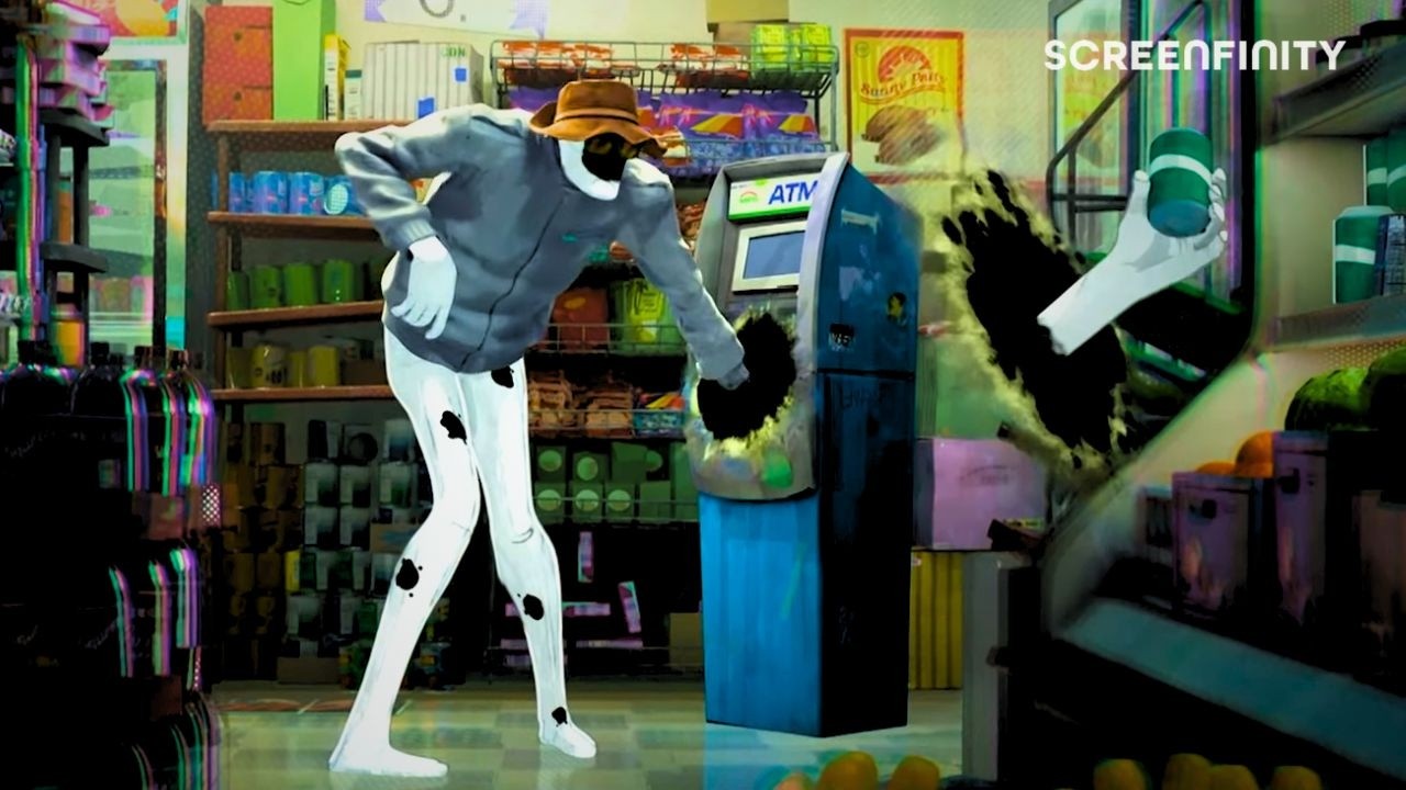 Miles Catches The Spot Robbing an ATM | Spider-Man: Across The Spider ...
