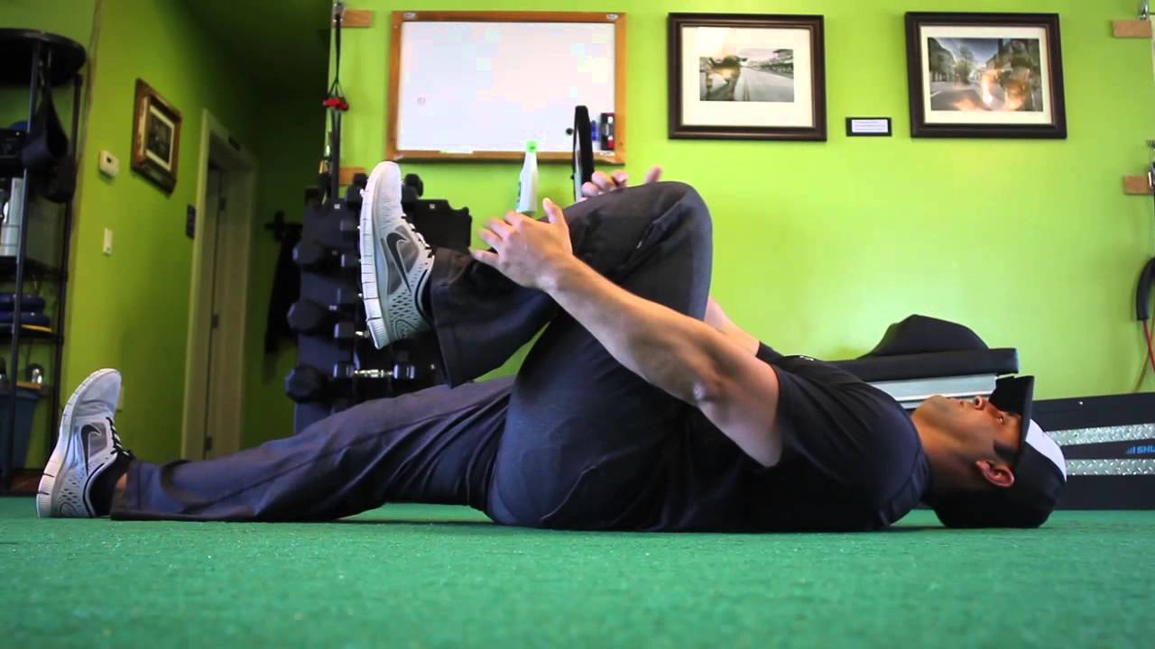 Supine Dynamic Hip Internal Rotation - YouTube