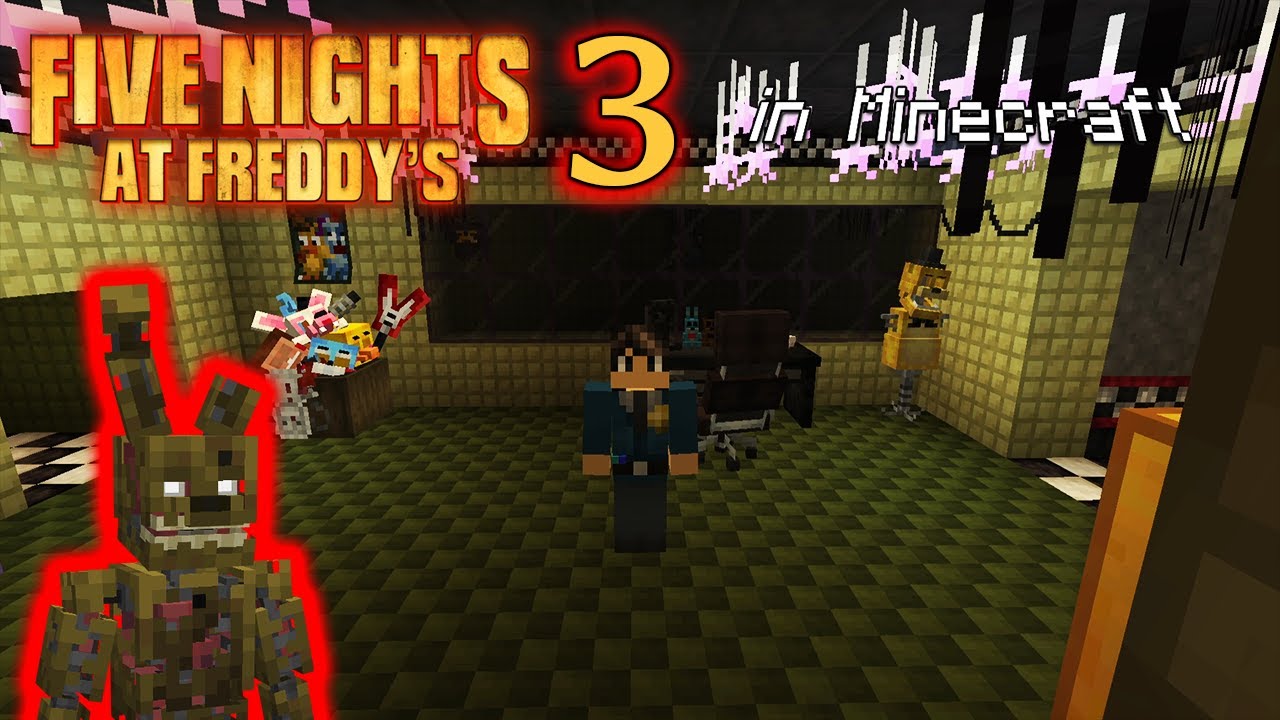 Building CUSTOM FazBear Fright in Minecraft - YouTube
